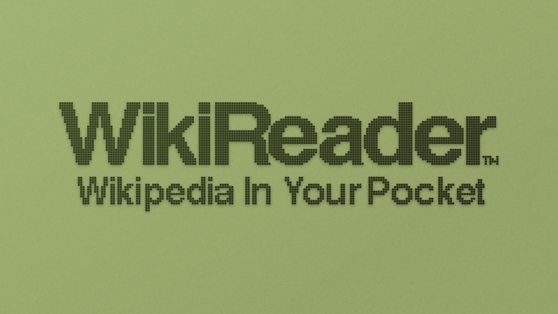 I Like The WikiReader | Wilkinson.Graphics